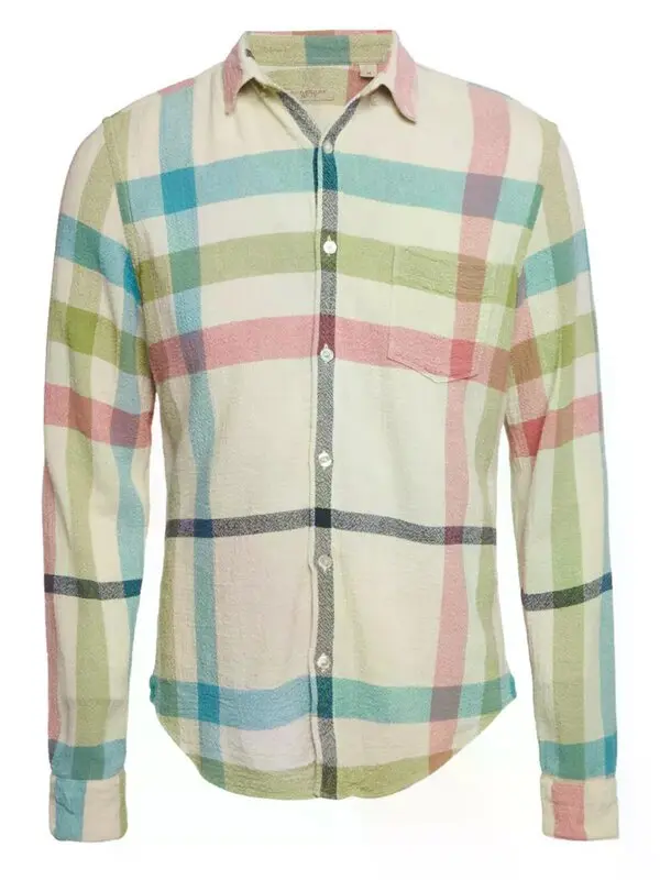 Burberry Checked Shirt - Neutrals
