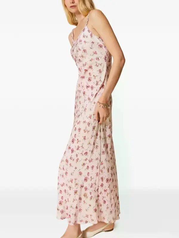 TWINSET Floral-print Maxi Dress - Pink