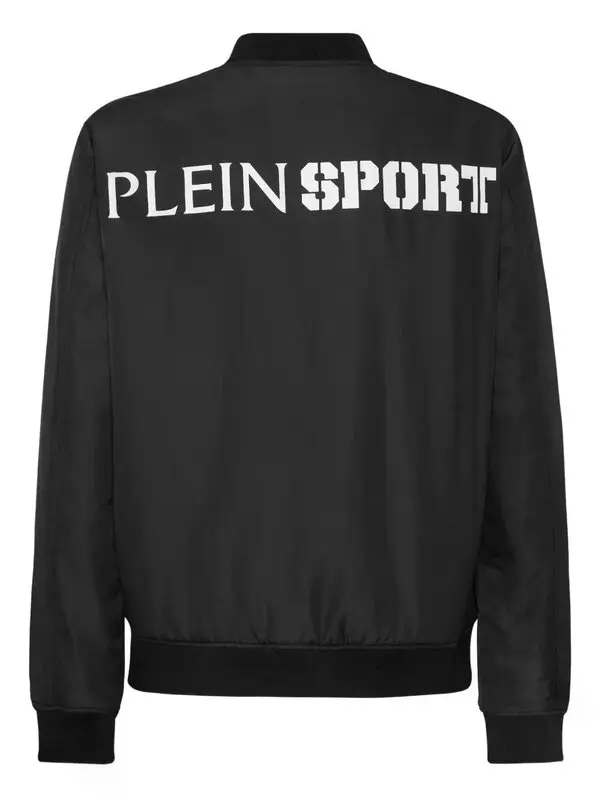 PLEIN SPORT Scratch Bomber Jacket - Black