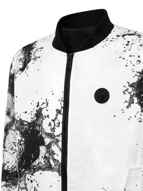 PLEIN SPORT Splash Bomber Jacket - White