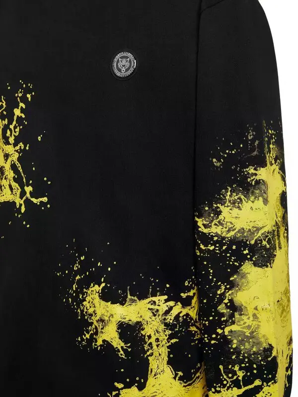 PLEIN SPORT Splash Hooded Sweatshirt - Black