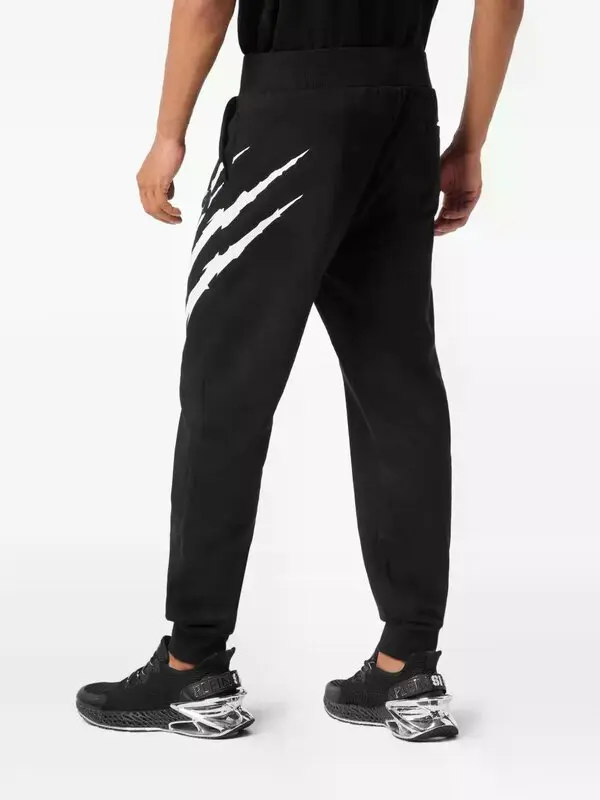 PLEIN SPORT Claw-print Cotton Sweatpants