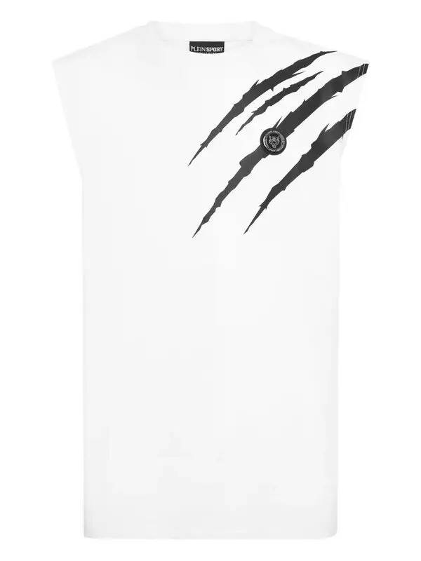 PLEIN SPORT Sleeveless Tank Top - White