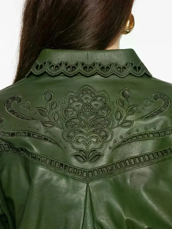 Farm Rio Richelieu Heart Embroidered Jacket