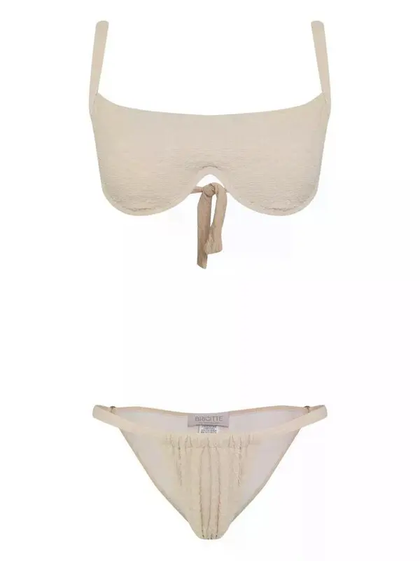 BRIGITTE Bia Tie-fastening Bikini - Neutrals