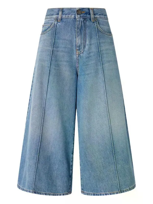 Pinko Seam Denim Wide Leg Jeans