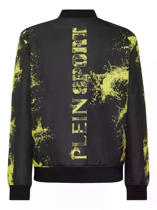 PLEIN SPORT Splash Bomber Jacket - Black