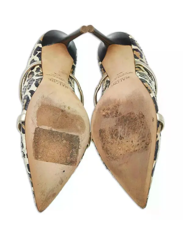 MALONE SOULIERS Snakeskin Strap Mules