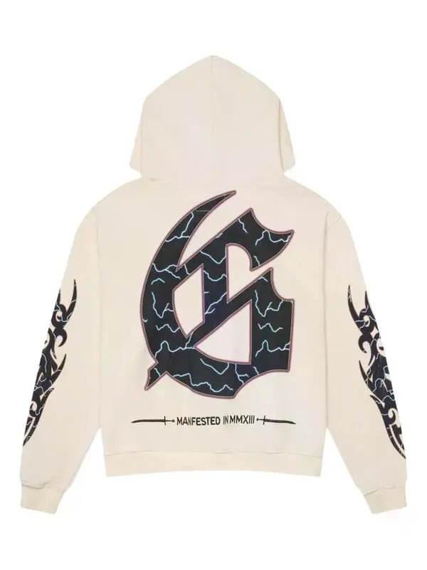 GODSPEED Graphic-print Hoodie - Neutrals