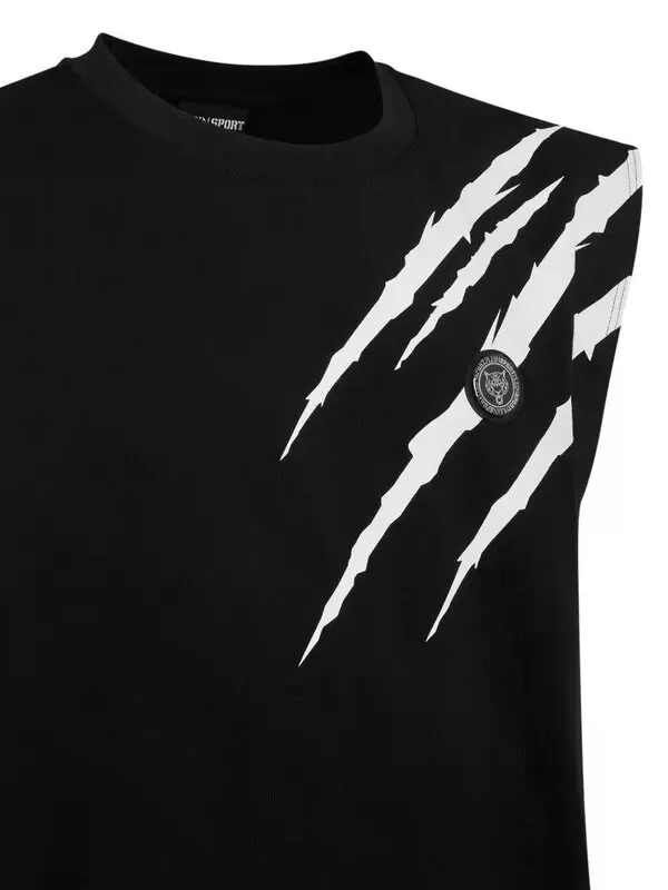 PLEIN SPORT Logo-print Tank Top - Black