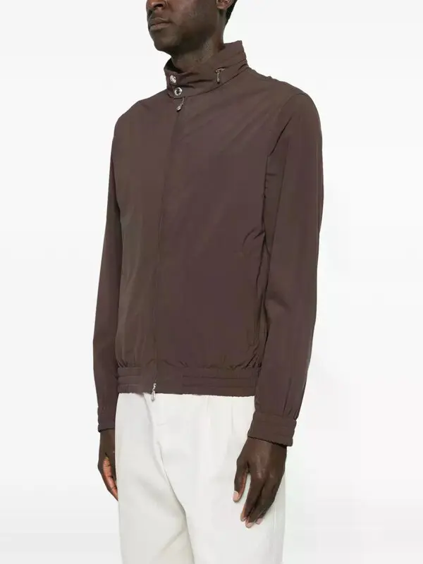 Brunello Cucinelli Zip Bomber Jacket - Brown
