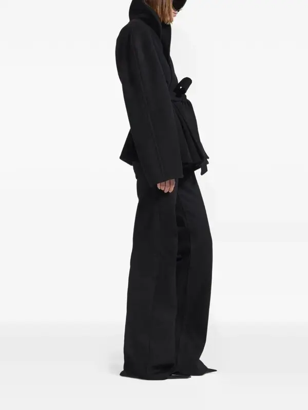 Balenciaga Belted Wrap Jacket - Black