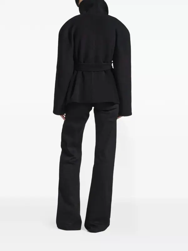 Balenciaga Belted Wrap Jacket - Black
