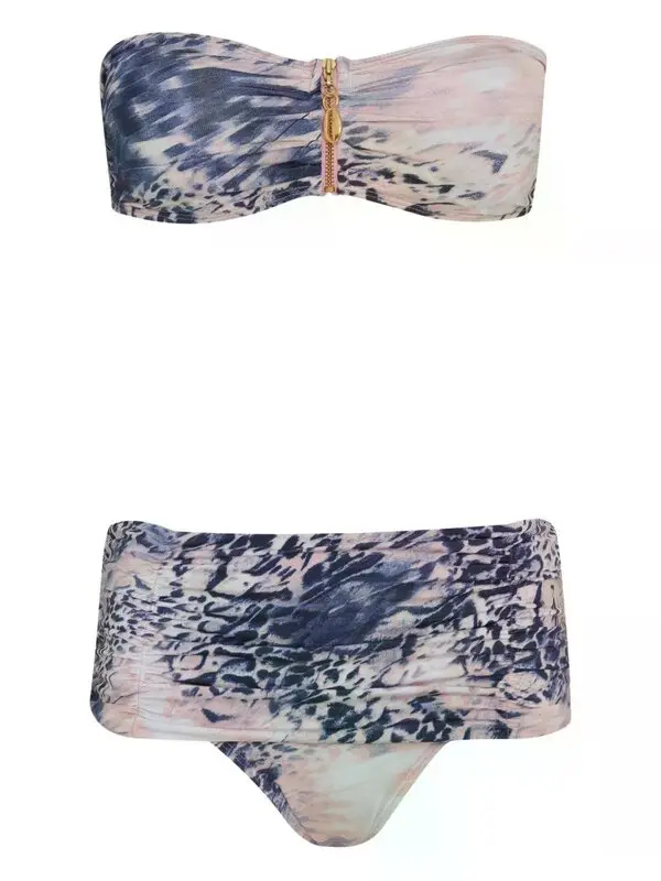 BRIGITTE Printed Bikini - Blue