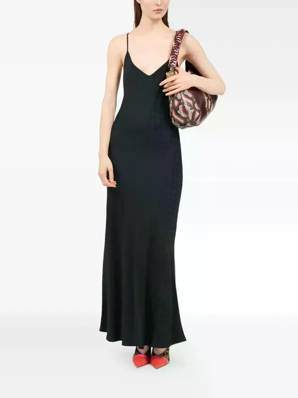 Roberto Cavalli V-neck Maxi Dress
