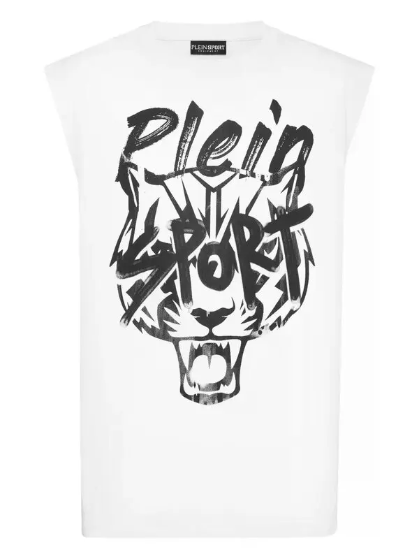 PLEIN SPORT Graphic Tanktop - White
