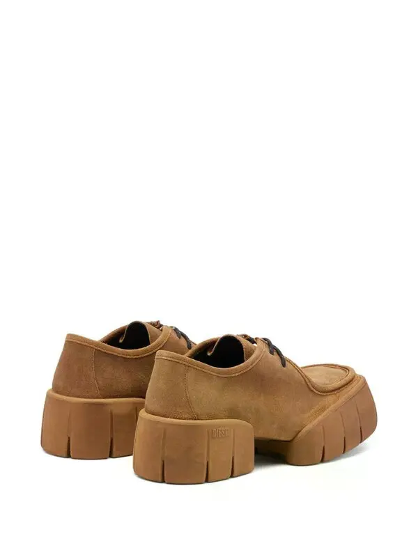 DIESEL® D-tex Wb Suede Derby Shoes - Brown