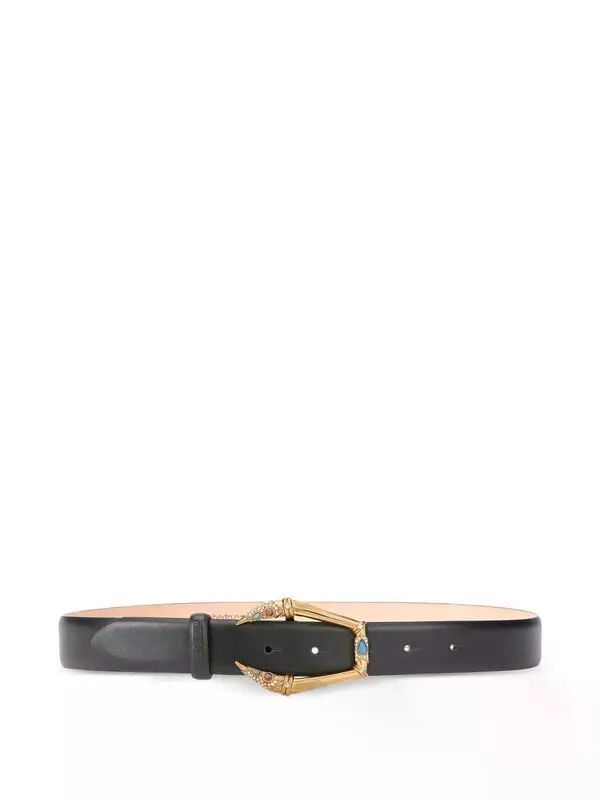 Roberto Cavalli Embellished Buckle Belt - Black