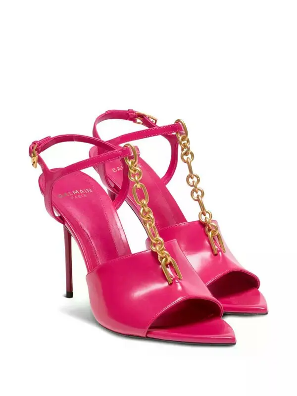 Balmain Sync Pointed-toe Sandals - Pink
