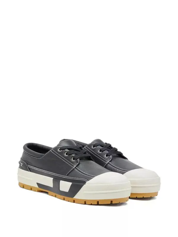 DIESEL® Lace-up Moccasin Sneakers - Black