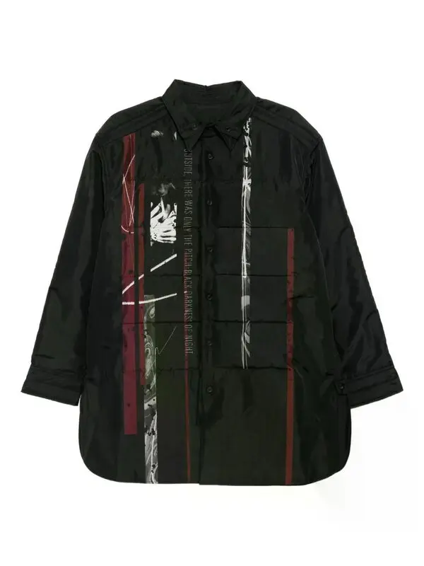 Yohji Yamamoto Graphic-print Padded Jacket