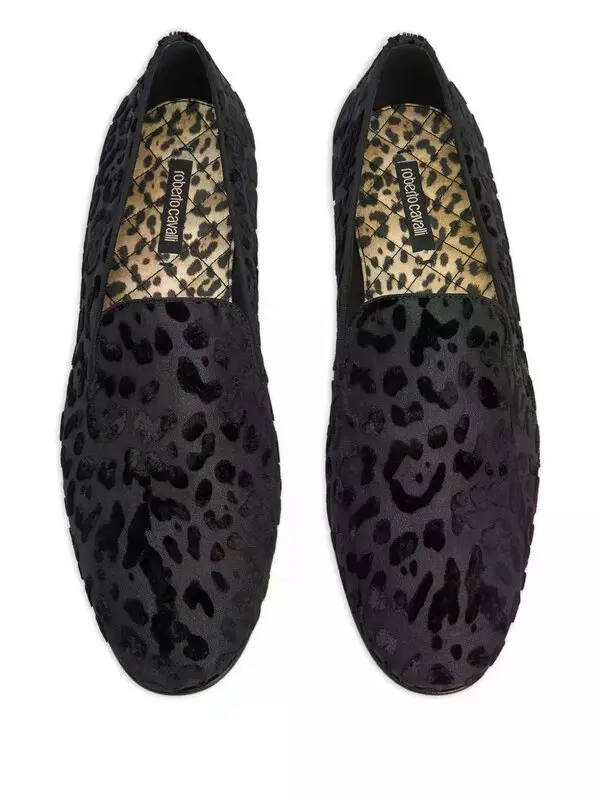 Roberto Cavalli Leopard Print Loafers