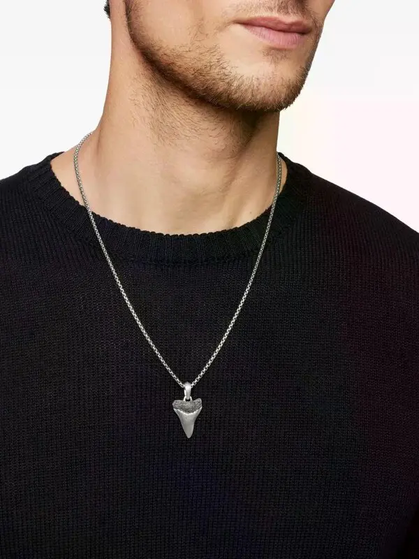 David Yurman Sterling Shark Tooth Amulet