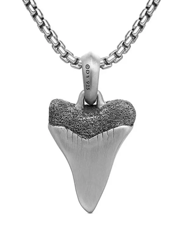 David Yurman Sterling Shark Tooth Amulet