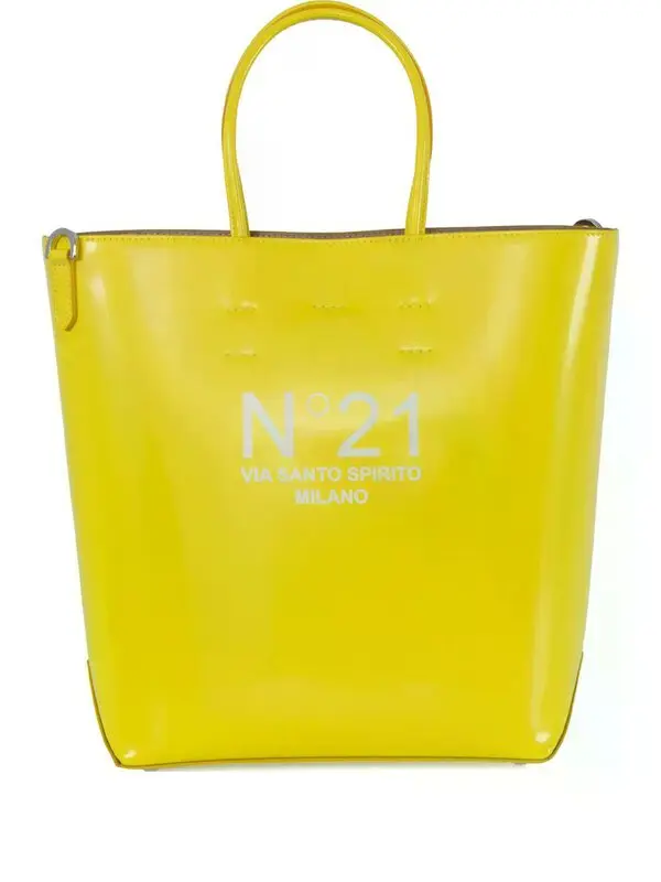 N°21 Logo-detail Leather Tote Bag
