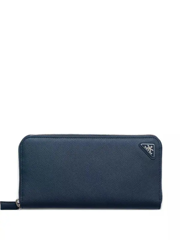 Prada Zip-fastening Logo-detail Wallet - Blue
