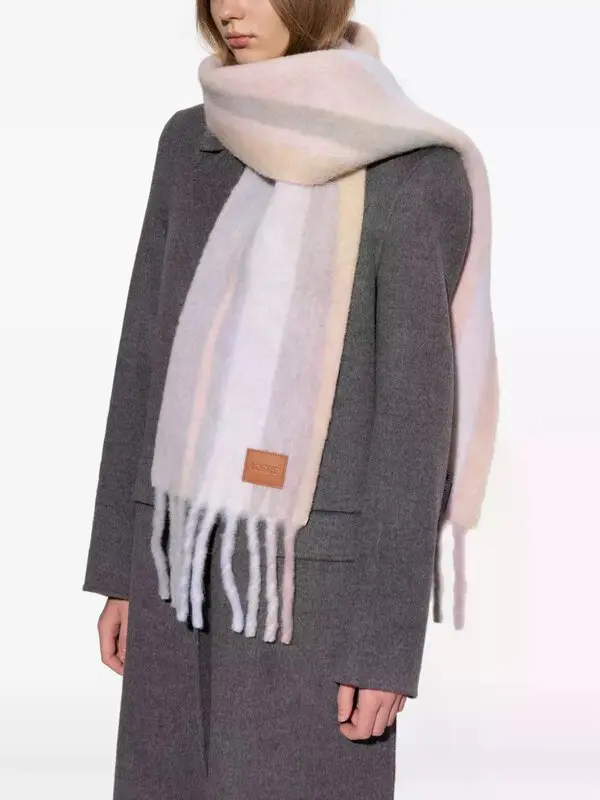 Loewe Fringed Stripes Scarf