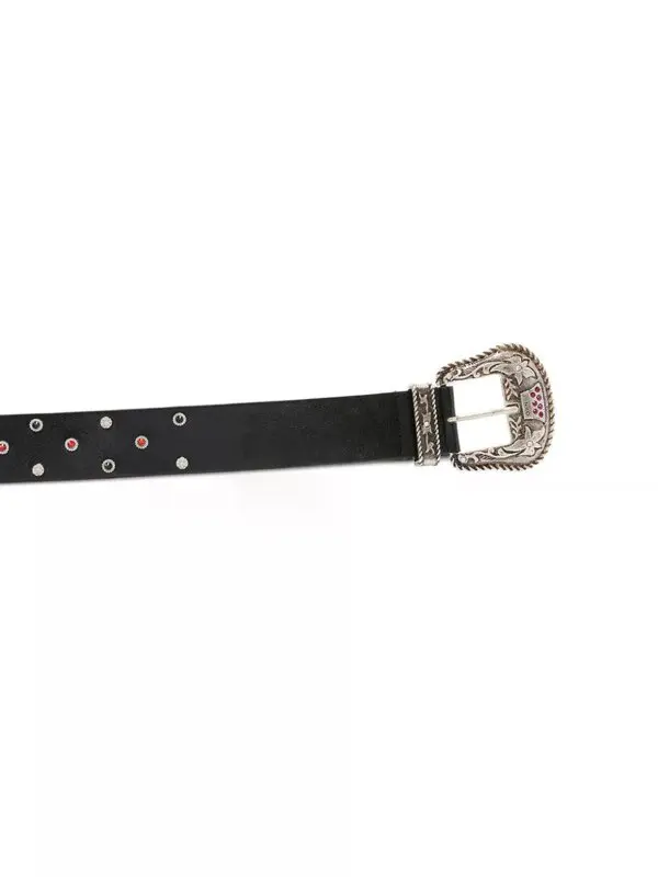 Pinko Embellished Buckle Belt - Black
