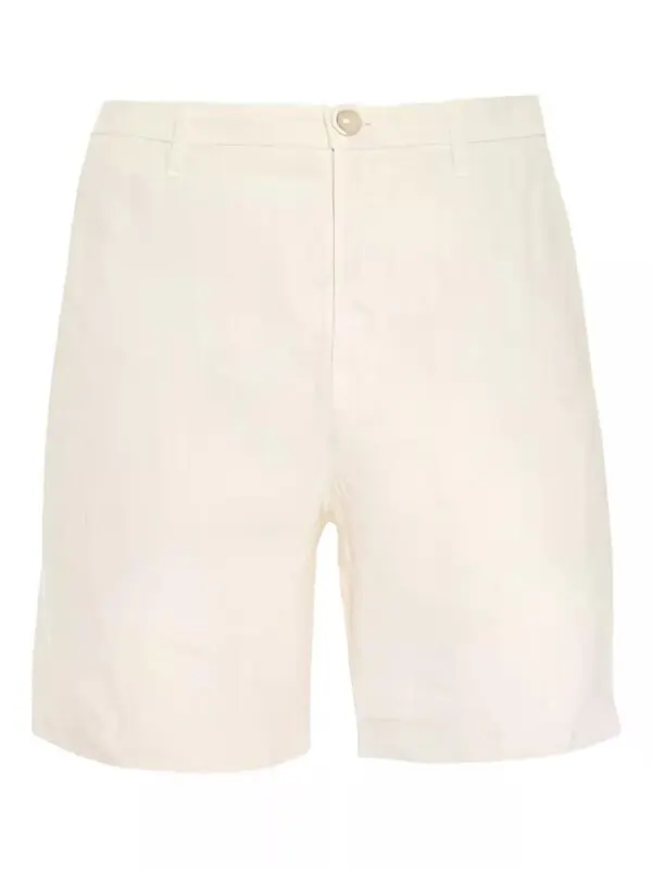 120% Lino Button-fastening Bermuda Shorts