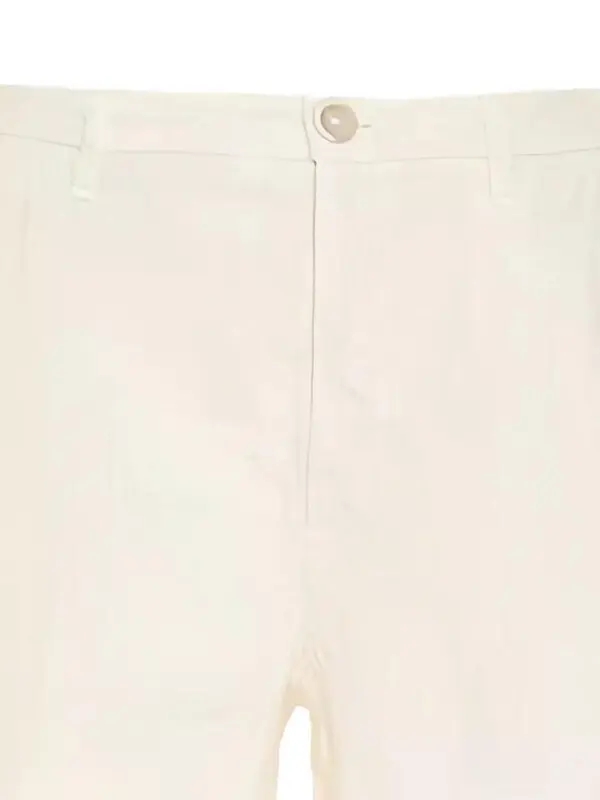 120% Lino Button-fastening Bermuda Shorts