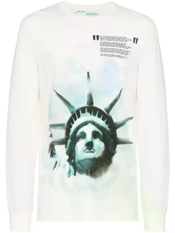 Off-White Statue Of Liberty Longsleeved T Shirt - White