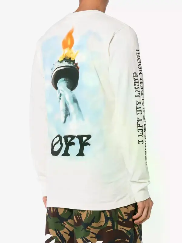 Off-White Statue Of Liberty Longsleeved T Shirt