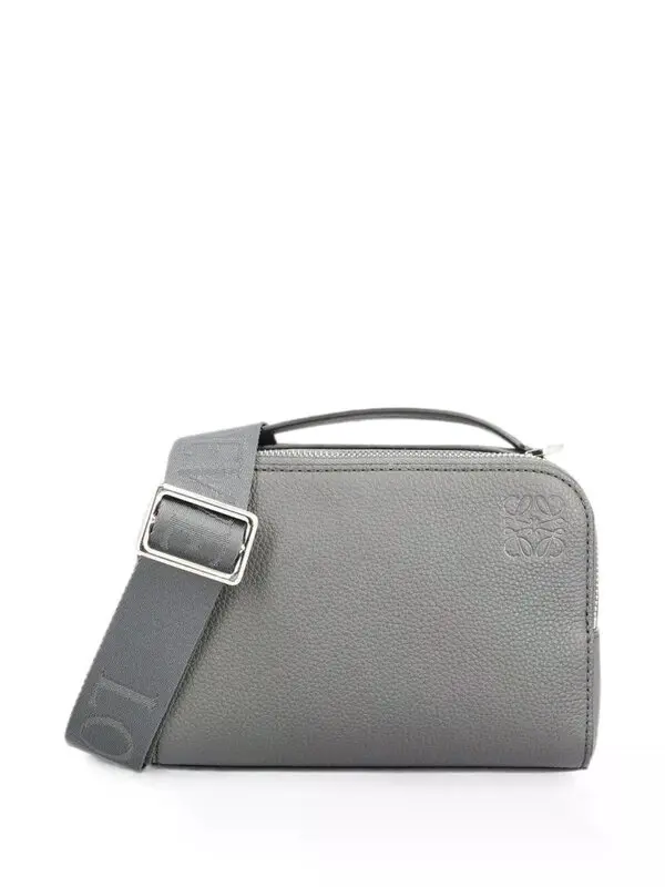 Loewe Anagram Leather Shoulder Bag - Grey