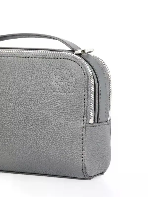 Loewe Anagram Leather Shoulder Bag - Grey