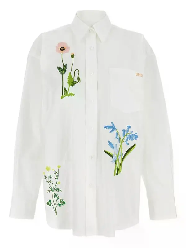 Stella McCartney Floral-embroidered Shirt - White