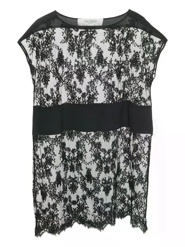 Valentino Garavani Lace Mini Dress - Black