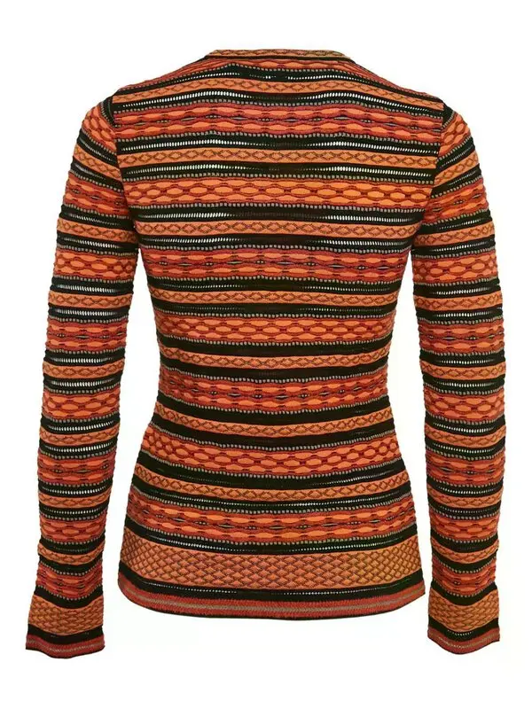 Missoni Patterned Knit Sweater - Orange