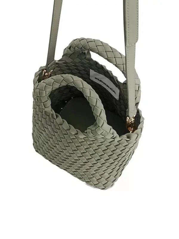 MARREA Woven Top-handle Tote Bag
