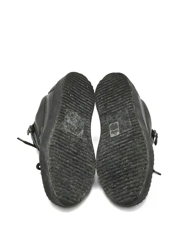 GIUSEPPE ZANOTTI Frankie Zip Leather Trainers - Black