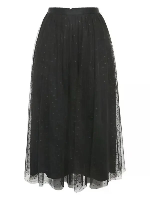 NEEDLE & THREAD Tulle Zip-fastening Midi Skirt