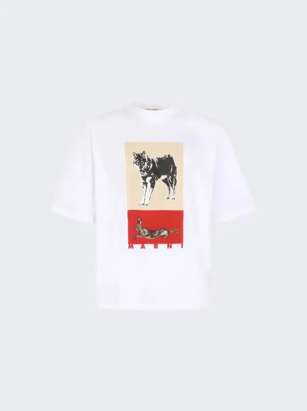 Marni Short Sleeve Tee Lily - White