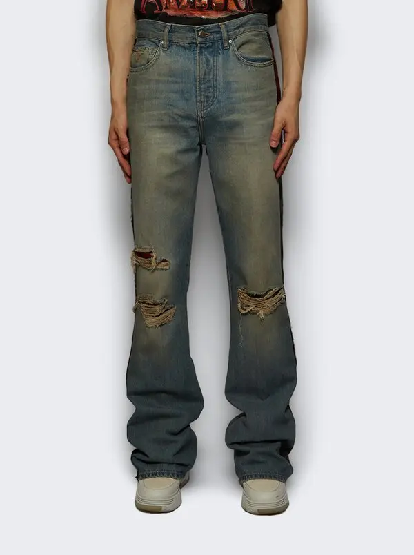 Amiri Patchwork Boot Cut Jean
