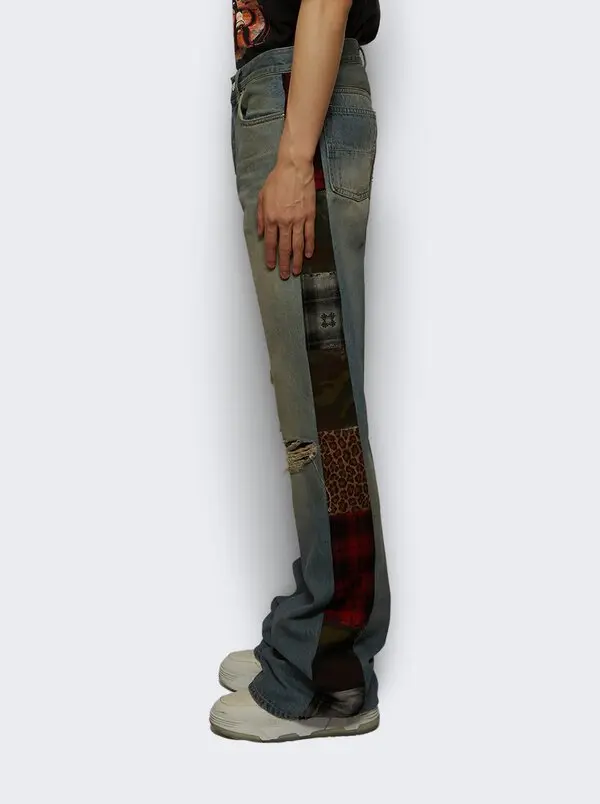 Amiri Patchwork Boot Cut Jean