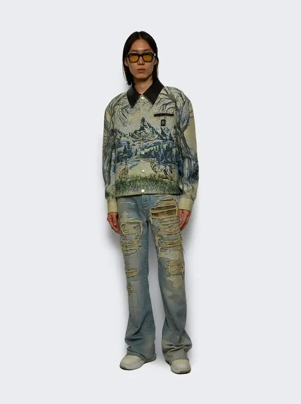 Amiri Repaired Boot Cut Jean