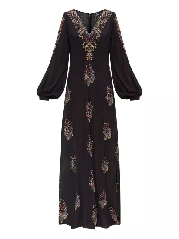 Etro V-neck Maxi Dress