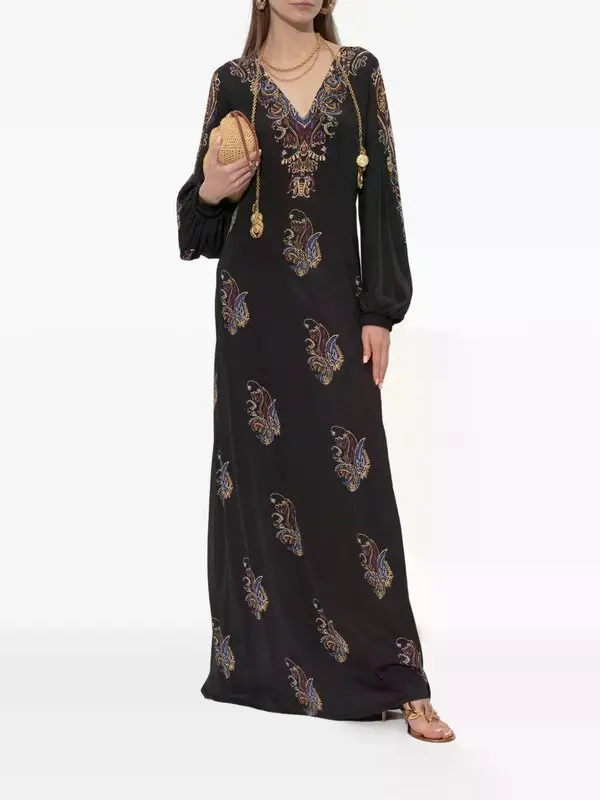 Etro V-neck Maxi Dress